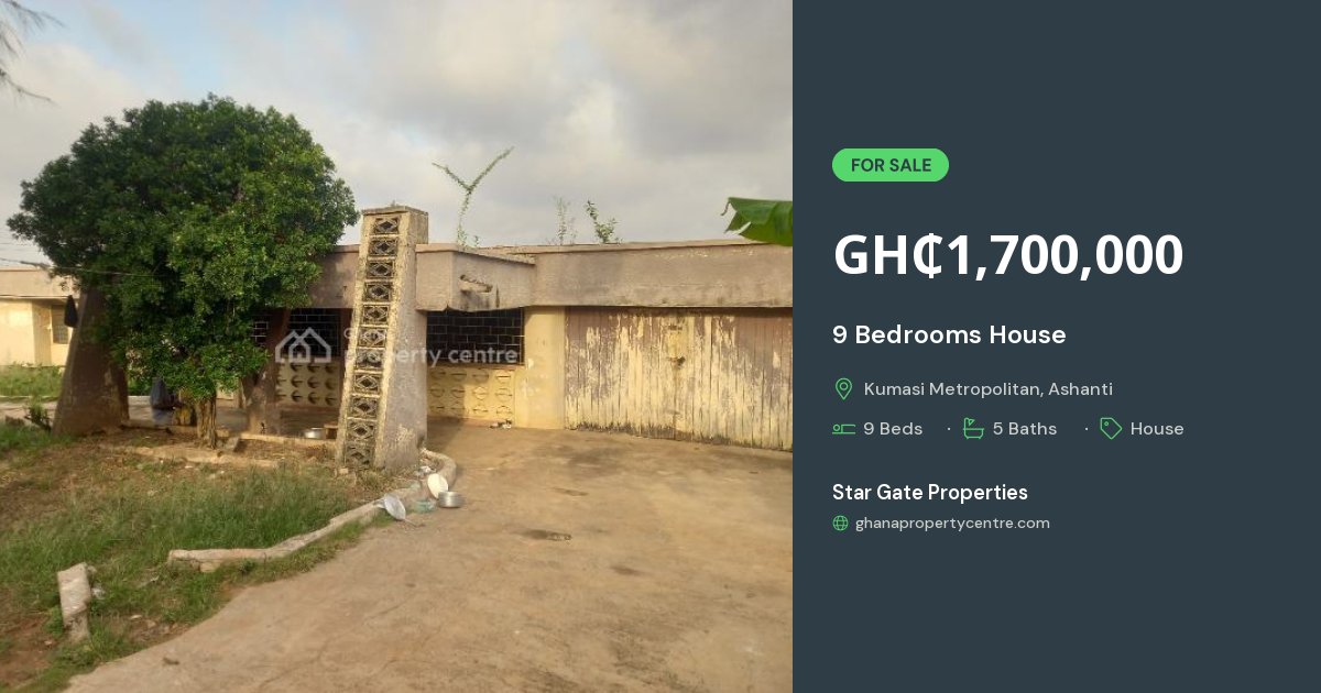 For Sale: 9 Bedrooms House, Sepe Buokrom, Near Kumasi International ...