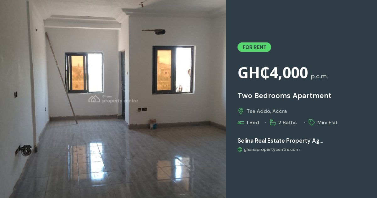 For Rent: Two Bedrooms Apartment, Tse Addi Roundabout, Tse Addo, Accra ...