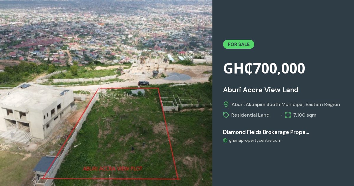 For Sale: Aburi Accra View Land, Peduase, Aburi, Akuapim South ...