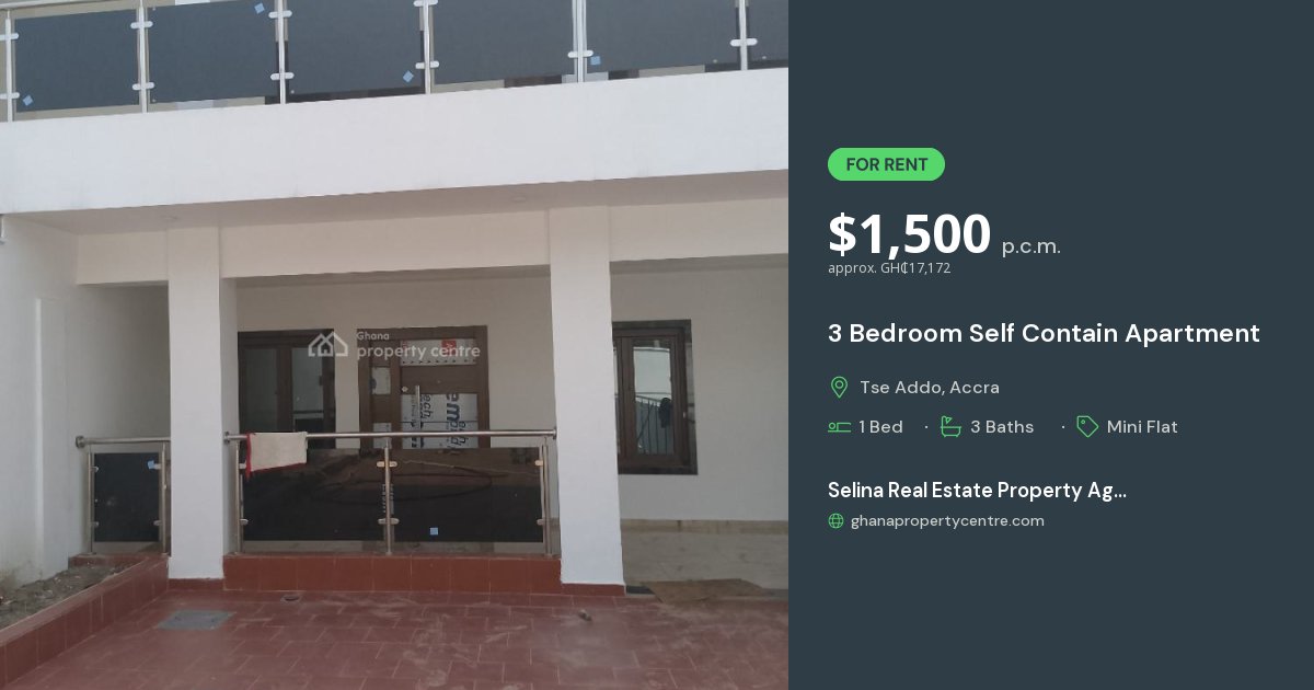 For Rent: 3 Bedroom Self Contain Apartment, Goil Filling Station, Tse ...
