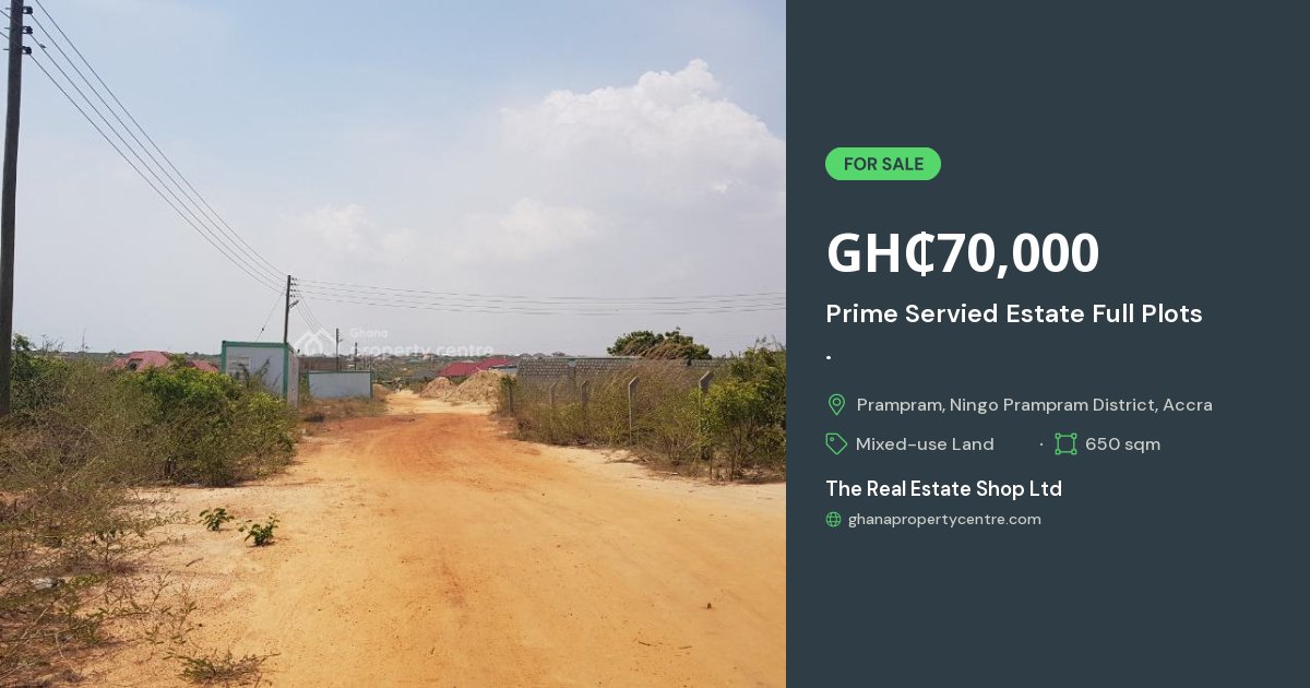 For Sale: Prime Servied Estate Full Plots ., New Ningo, Prampram, Ningo ...