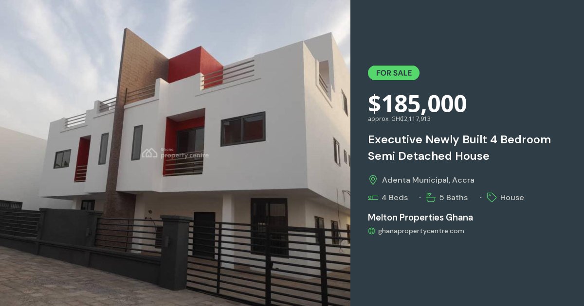 For Sale: Executive Newly Built 4 Bedroom Semi Detached House, Pantang ...