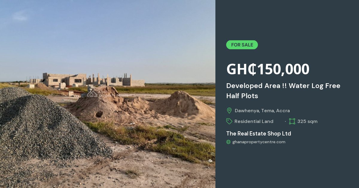 For Sale: Developed Area !! Water Log Free Half Plots, Devtraco Road ...