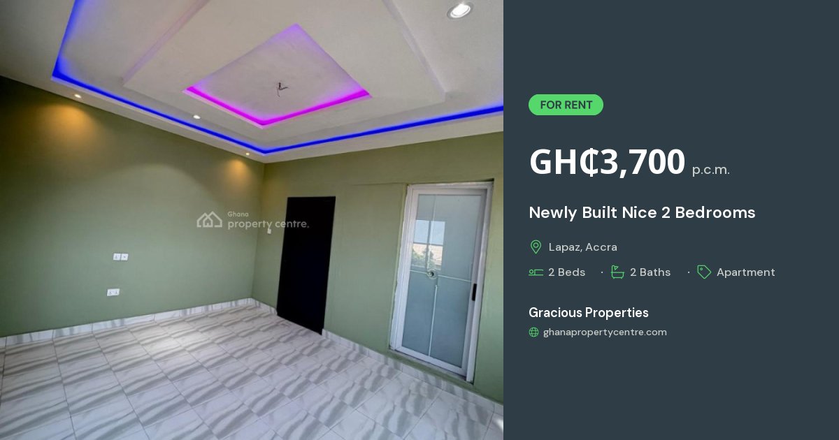 For Rent: Newly Built Nice 2 Bedrooms, Sowutuom, Lapaz, Accra | 2 Beds ...