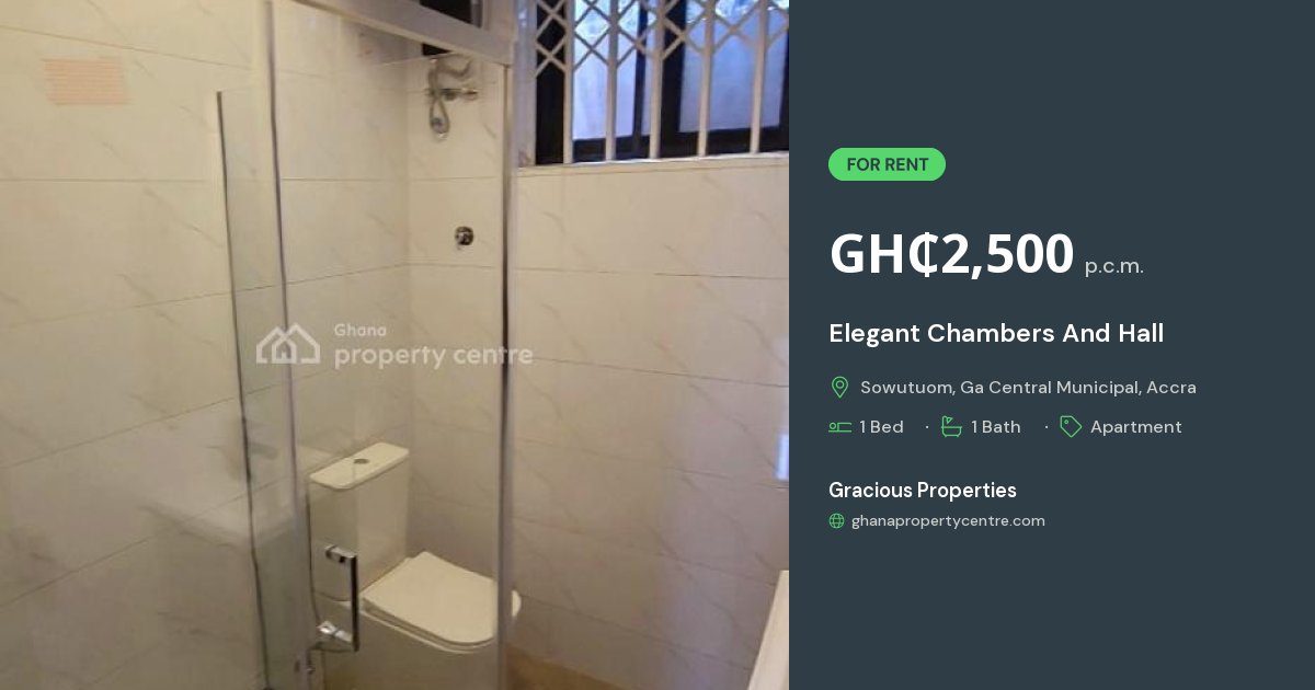 For Rent: Elegant Chambers And Hall, Sowtuom Near Lapaz, Sowutuom, Ga ...